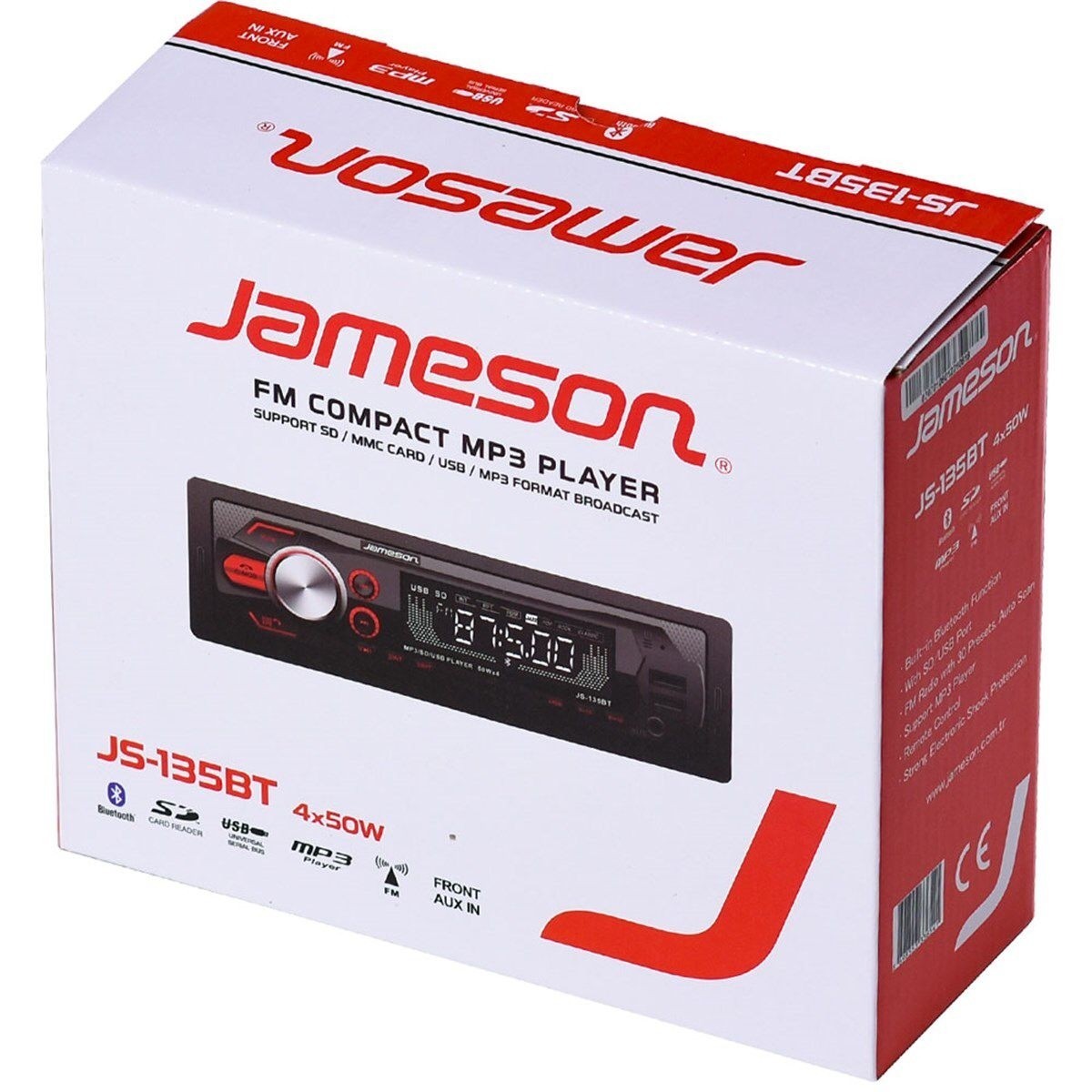 Jameson Js-135Bt Lcd Screen Bluetooth Çift Usb/Sd/ Fm Oto Teyp - Teyp ...