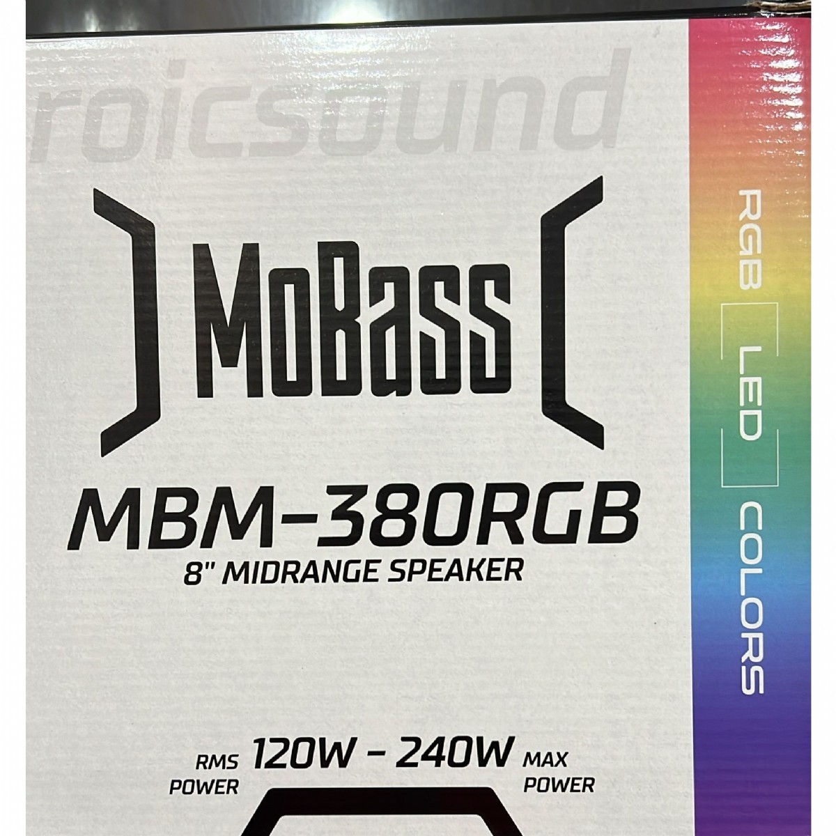MOBASS MBM-380RGB 240W 120RMS 20CM IŞIKLI-LEDLİ MİDRANGE - Hoparlör ...