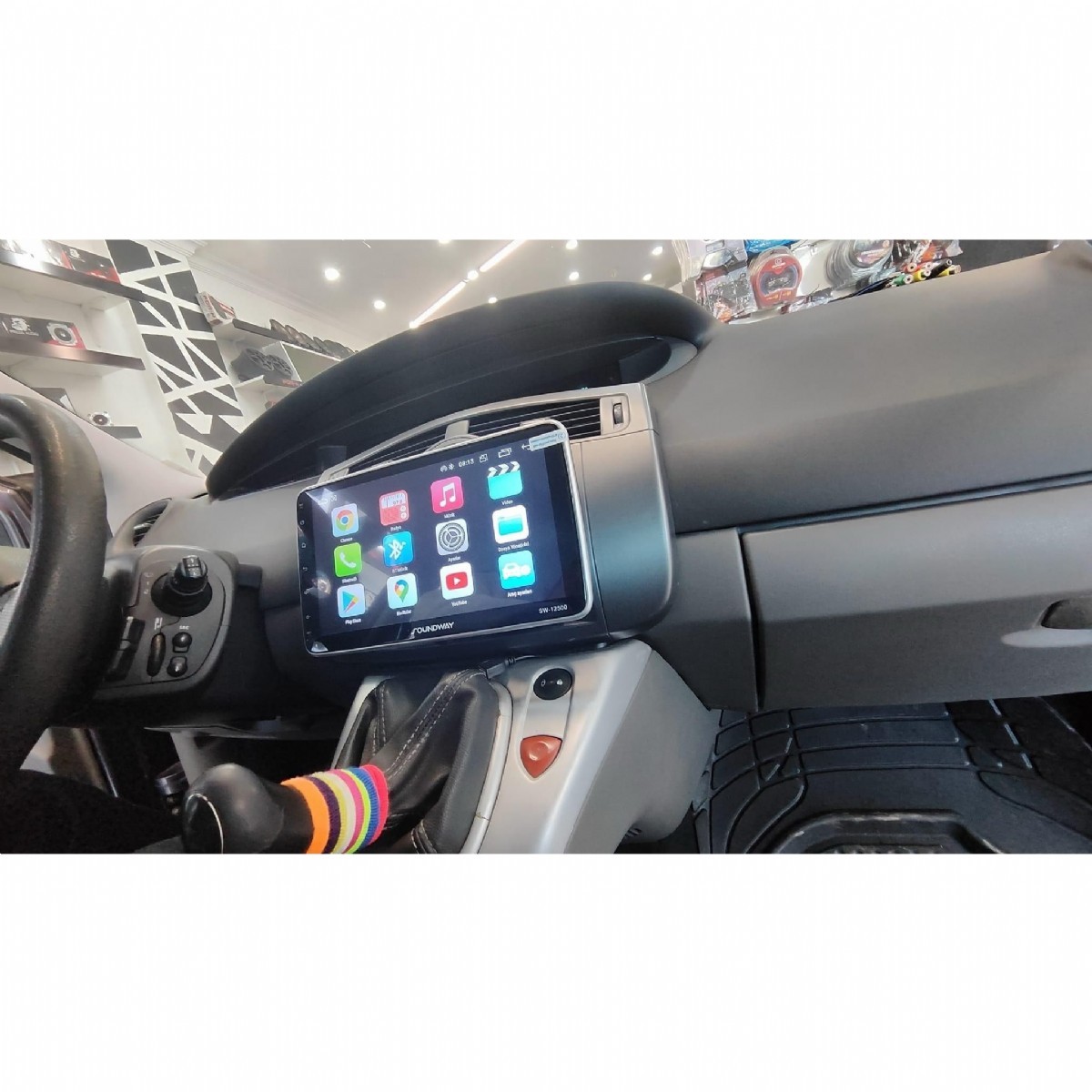 RENAULT SCENİC 10inç 360 DERECE DÖNEN ANDROİD EKRAN MULTİMEDYA 2 GB RAM ...